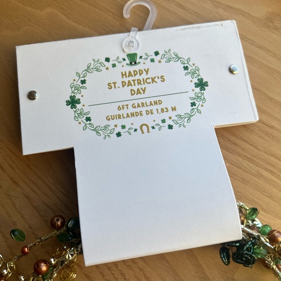 Holiday | At Patricks Day Bling Beaded Garland Rainbow Green Leprechaun ...